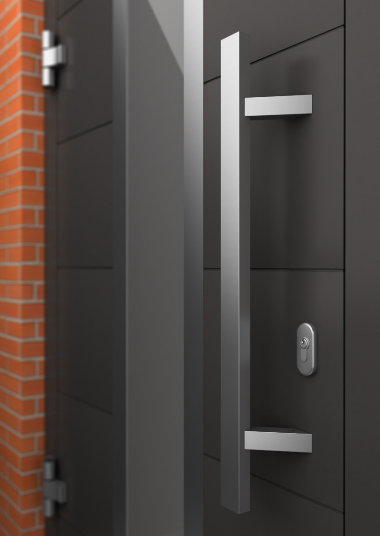 Manere inox brat inclinat 45 grade sectiune 20x40 800 mm